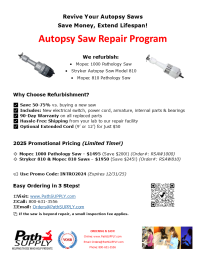 Autopsy/Bone Saw Repair Program