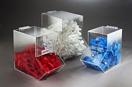 Dispensing Bin, Clear Acrylic with Door magnet