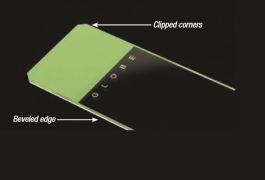 45° Beveled Microscope Slides For Blood Smears