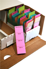 In/Out Card for Slide Box