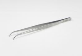 Custom Embedding Forceps: 18cm, Curved, Standard Grade, fine tip, smooth